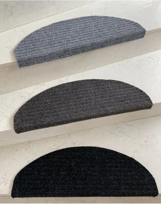 Vopi Nášľapy na schody Rio antracit polkruh, samolepiaci - 24x65 ...