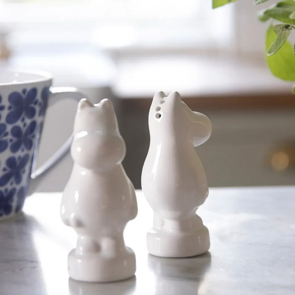 Pluto Design Keramická soľnička a korenička Moomin white | BIANO