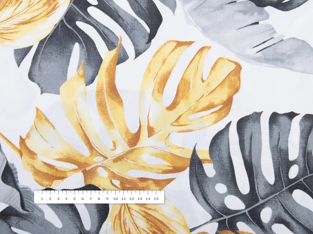 Biante Bavlnené prestieranie na stôl Sandra SA-226 Sivé a zlaté ...