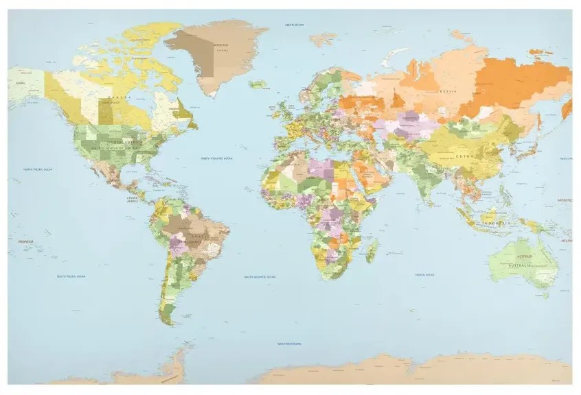 Magnetické obrazy Politická mapa sveta | BIANO