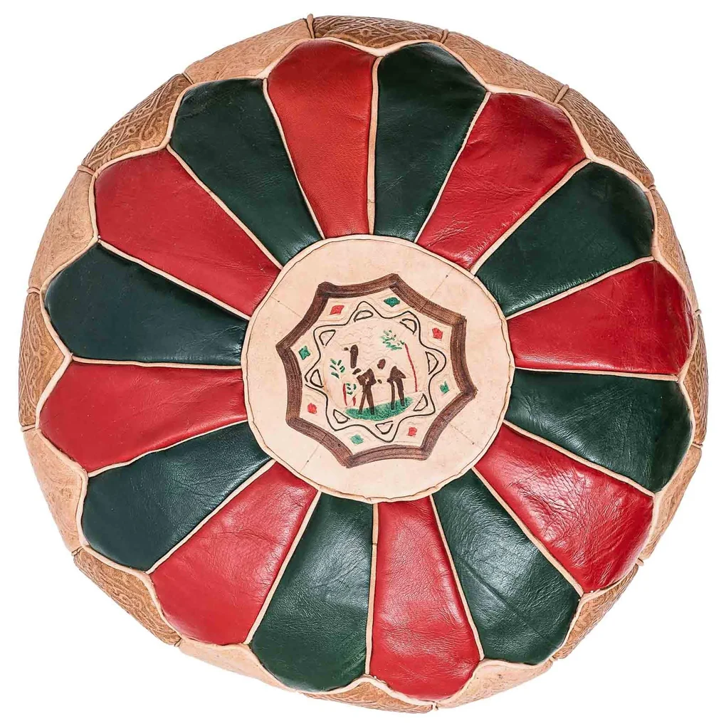 Kožená taburetka farebná | BIANO