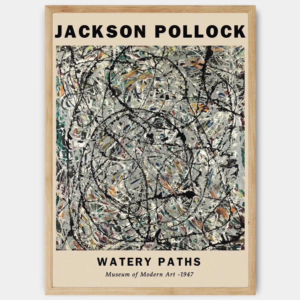 Plagát Watery Paths | Jackson Pollock | BIANO