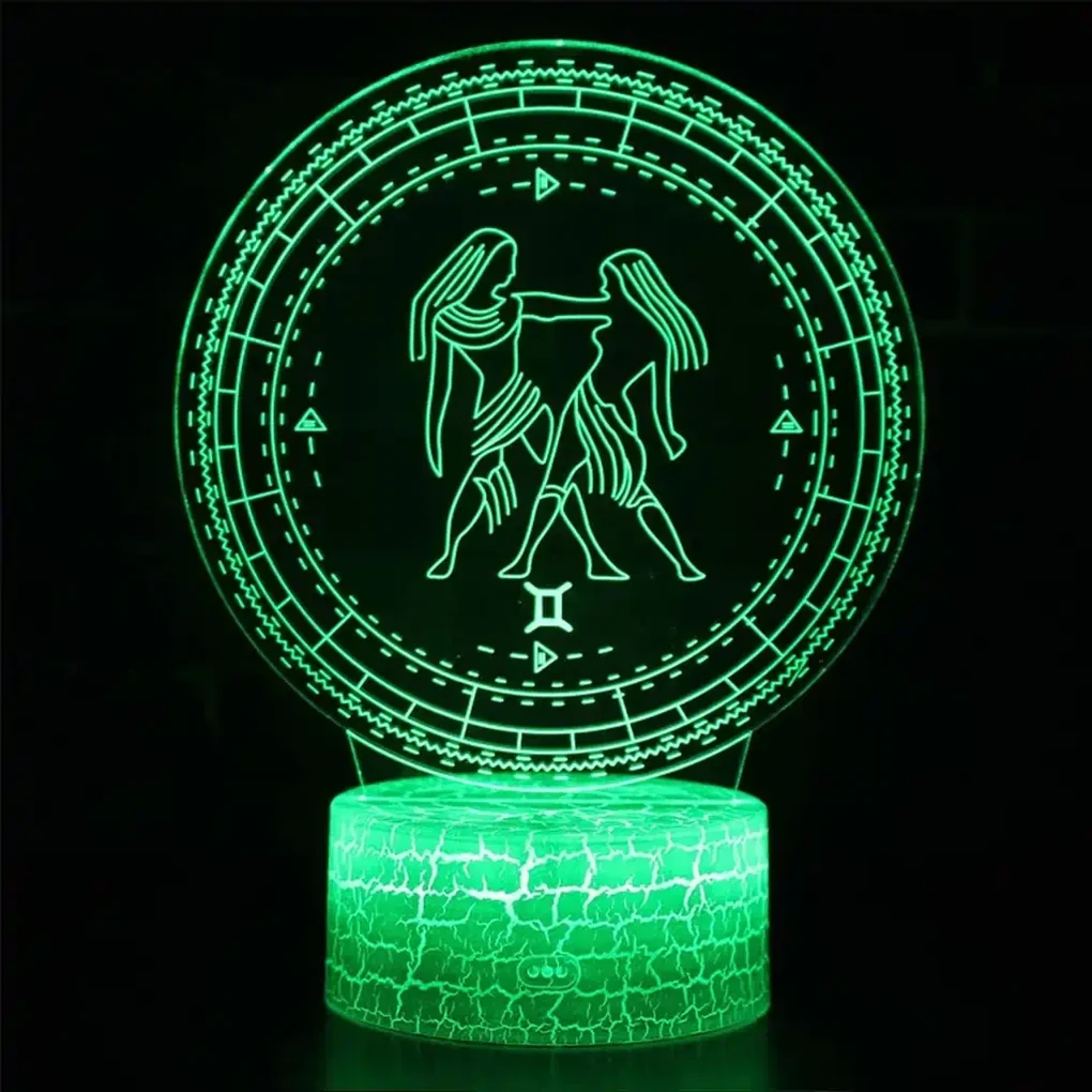 3Dmix 3DL-BTB073 – 3D LED nočná lampa - znamenie zverokruku Blíženci ...