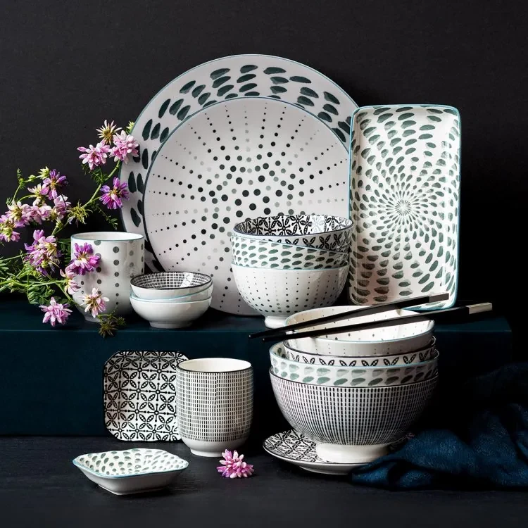 Porcelánový set 24 ks – Elements Asia Earth (W0095) | BIANO