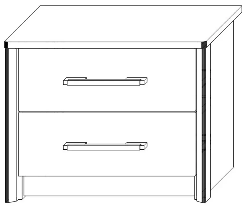 Nočný stolík Seina BC - dub sonoma / wenge magic | BIANO