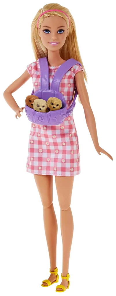 Barbie Bábika so psíkmi/mačacím oblečením (so psom a šteniatkami ...