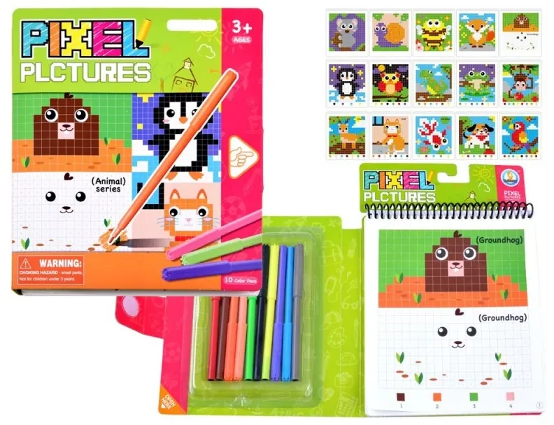 ZA3372 DR Omaľovánka pre deti - Pixel Verzia 1 | BIANO