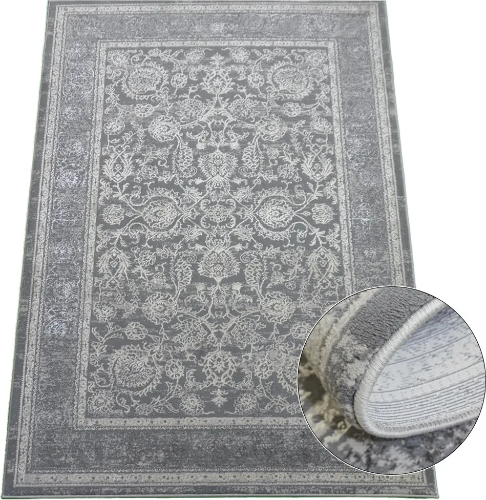 BE Koberec Allianz 6301 GREY – sivý obdĺžnikový Rozmer: 280x370 cm | BIANO