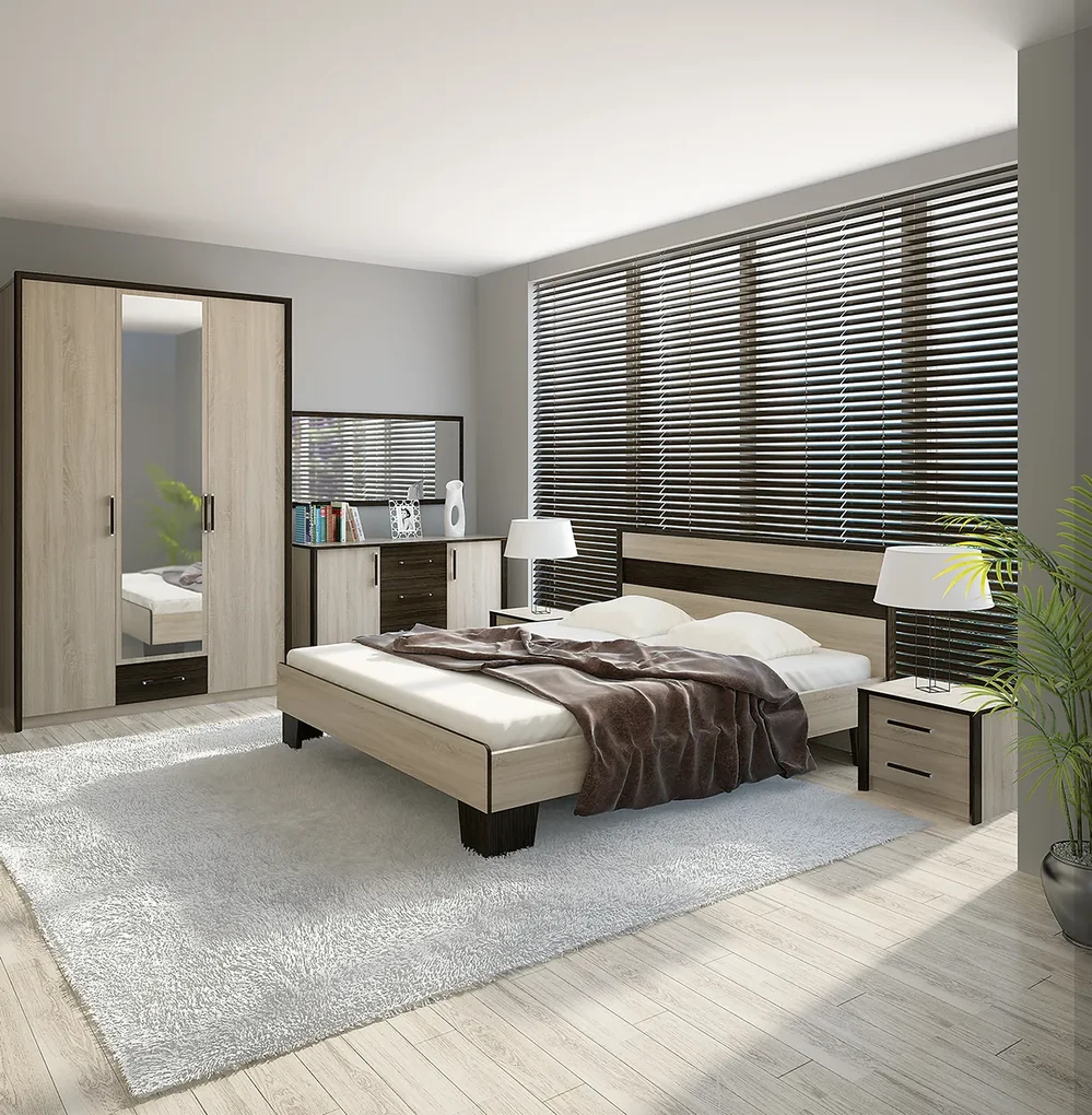 Nočný stolík Seina BC - dub sonoma / wenge magic | BIANO