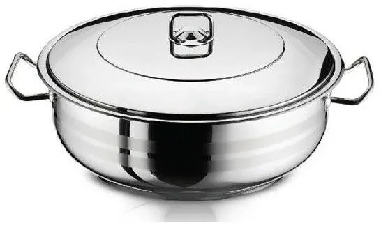 Hrniec plytký nerezový 8,5L 32cm 51073 | BIANO