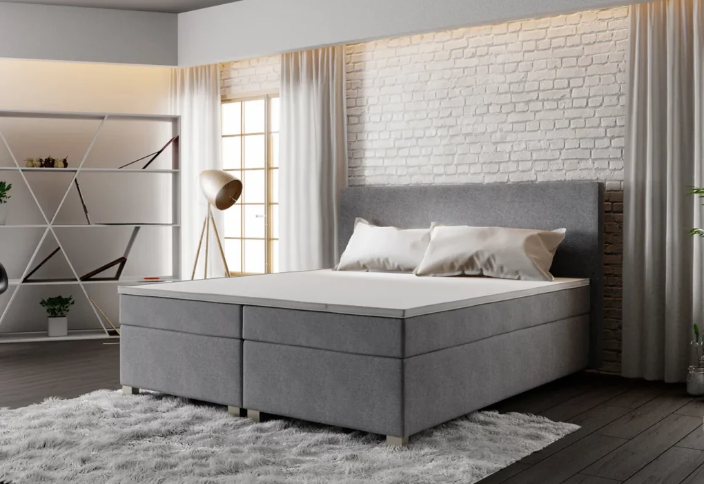 Posteľ Boxspring SIMPLE + rošt + matrac, 140x200, Cosmic 100 | BIANO