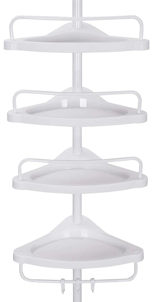 Rongomic Rohová polica do kúpeľne Victoria biela | BIANO