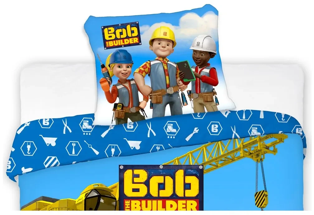Detské Obliečky Bob Staviteľ a jeho tím .140x200/70x90 cm | BIANO