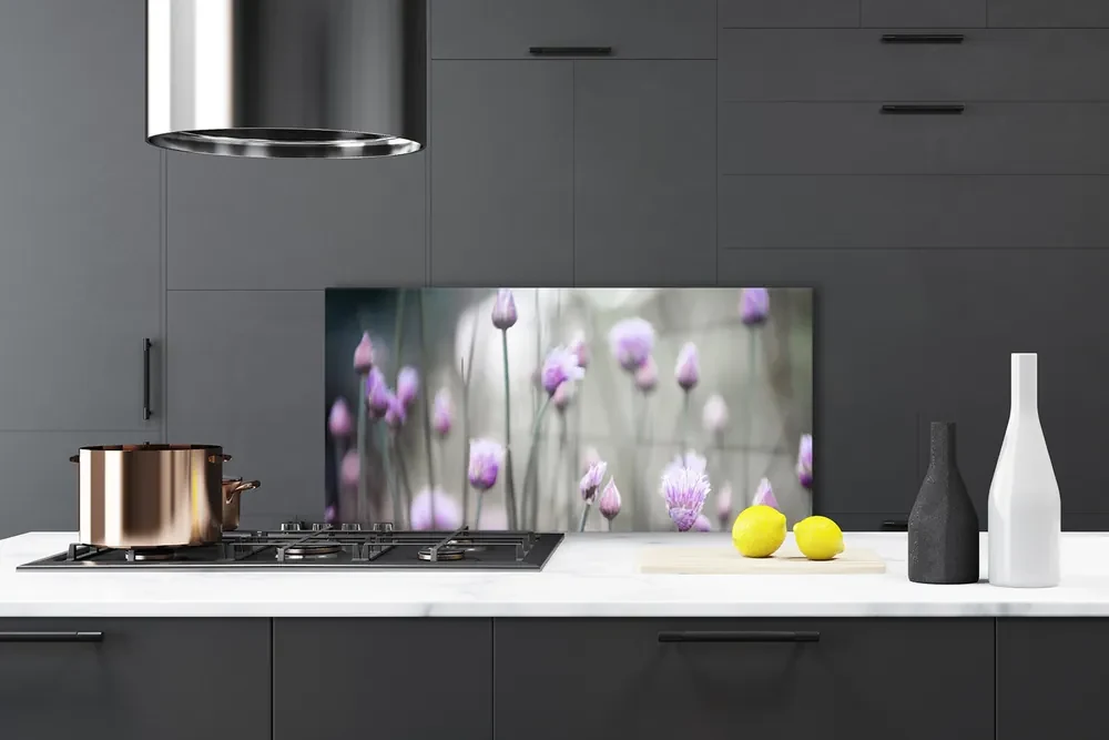 Sklenený obklad Do kuchyne Poľné kvety lúka príroda 120x60 cm | BIANO