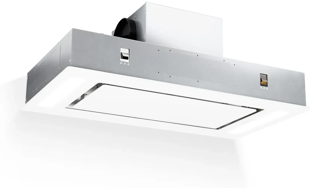 Remy, digestor, 90 cm, stropný, 620 m³/h, diaľkové ovládanie, biely | BIANO