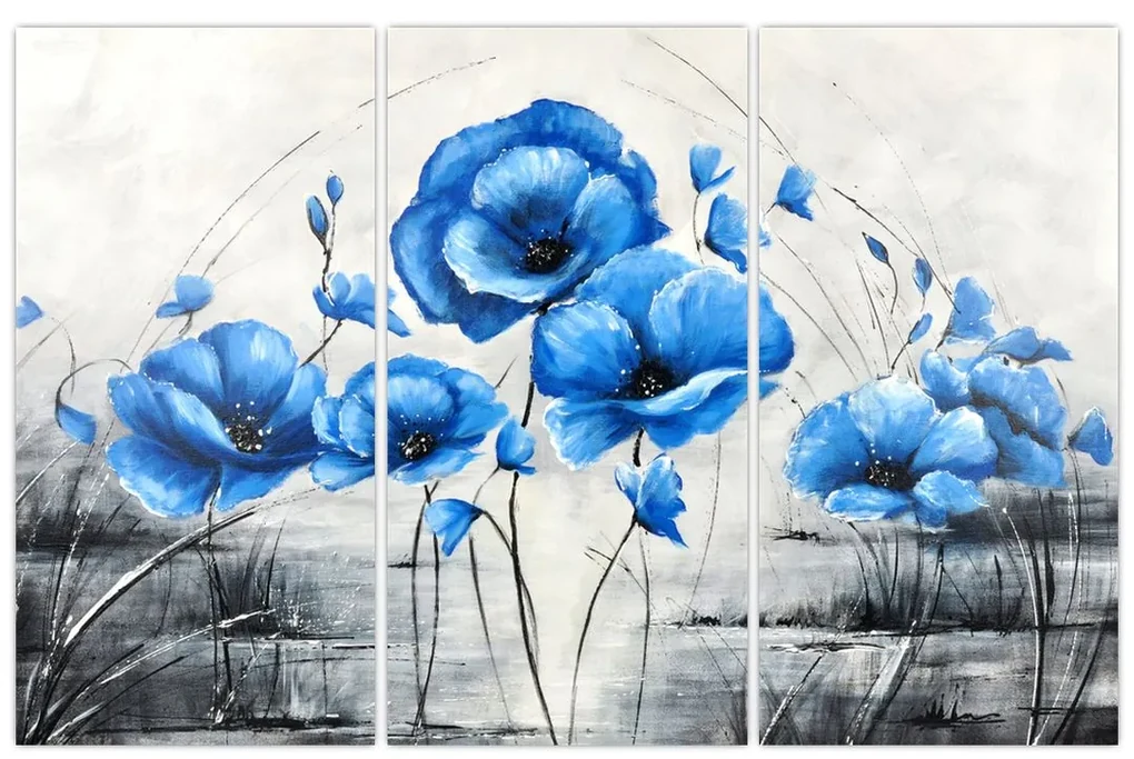 Modré vlčie maky, obraz | BIANO