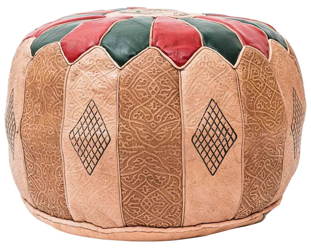 Kožená taburetka farebná | BIANO