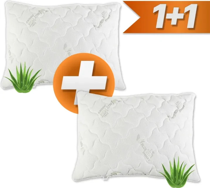 Vankúš 50×70 prešívaný antialergický Aloe Vera EMI 1+1 ZADARMO | BIANO