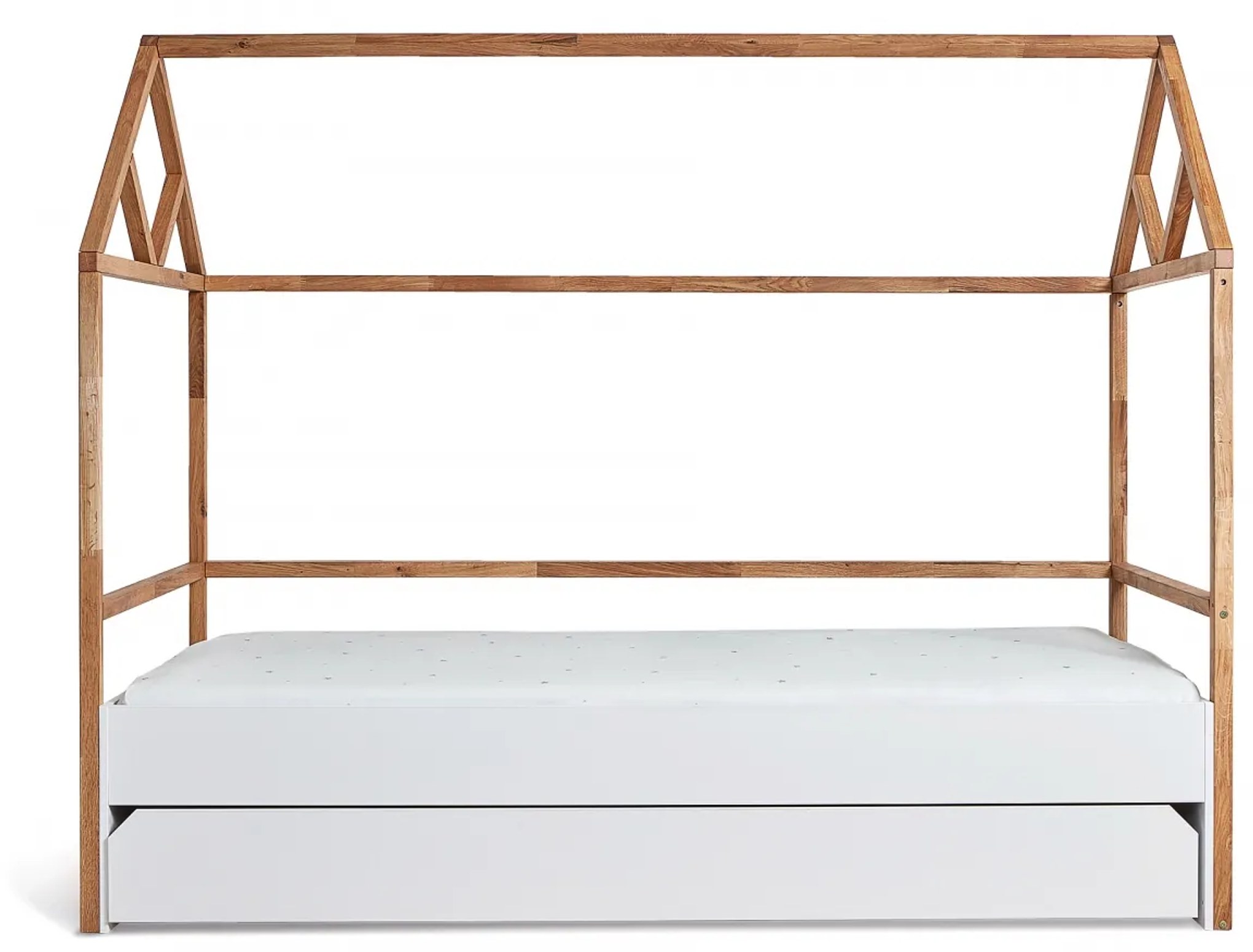 Detská posteľ Domček so šuflíkom Lotta Snow 90x200 | BIANO